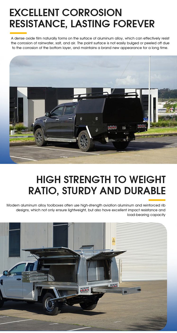 Aluminum Canopy Tool Boxes for Pickup Truck Camper - toolboxcorp.com